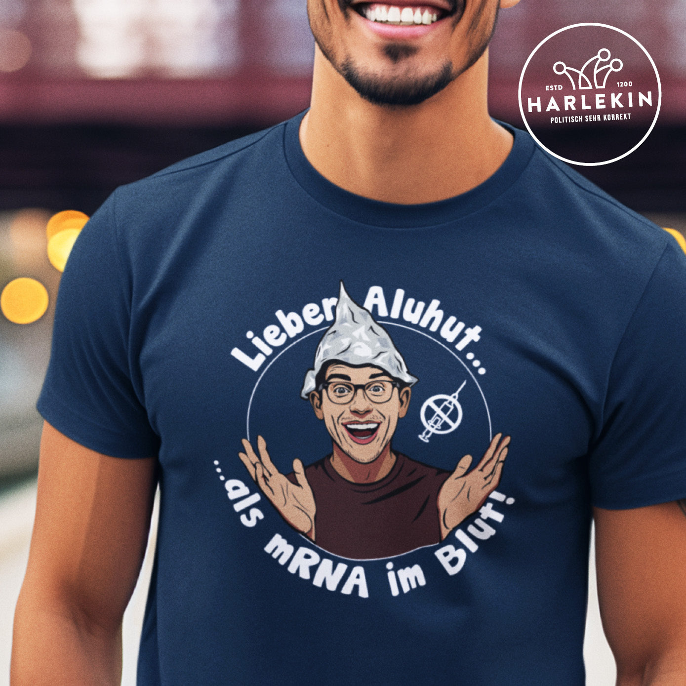 PREMIUM SHIRT BUBEN • LIEBER ALUHUT - ALS MRNA IM BLUT! | Herren ...